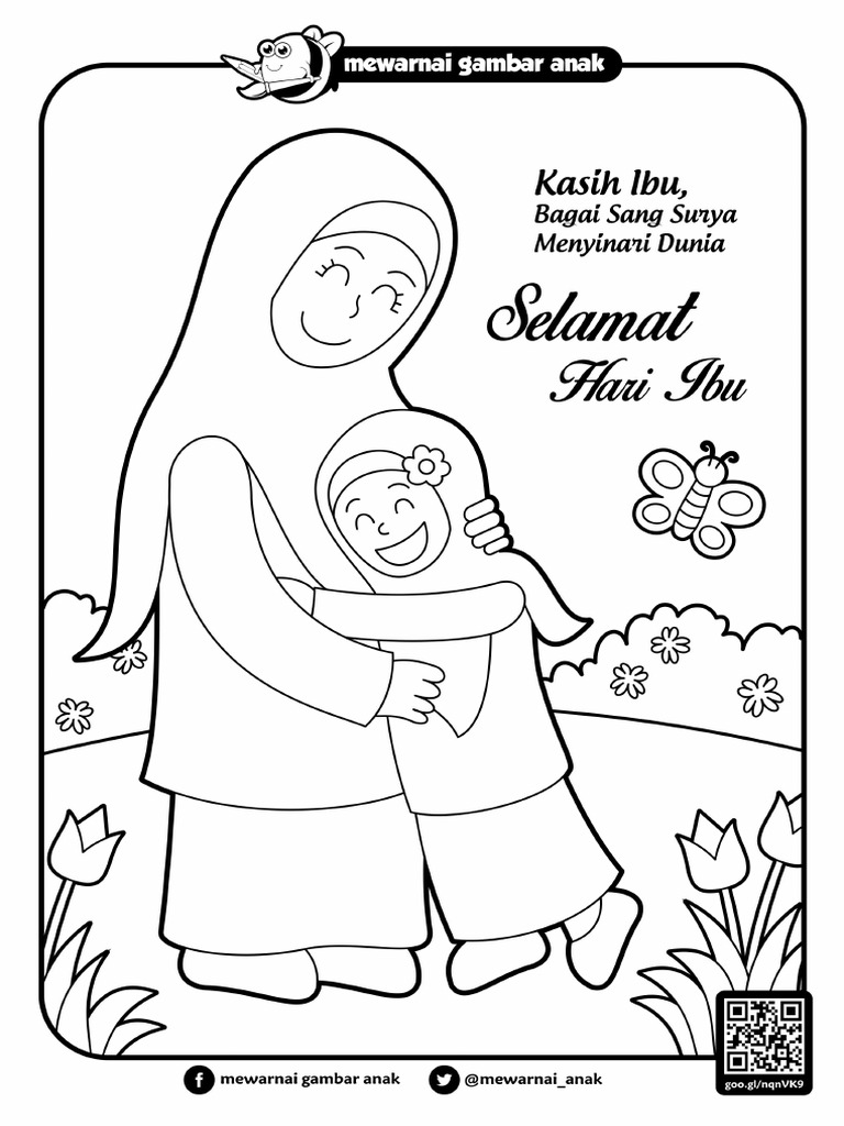 Poster Mewarna Hari Ibu Cara Menggambar Dan Mewarnai Tema Hari Ibu