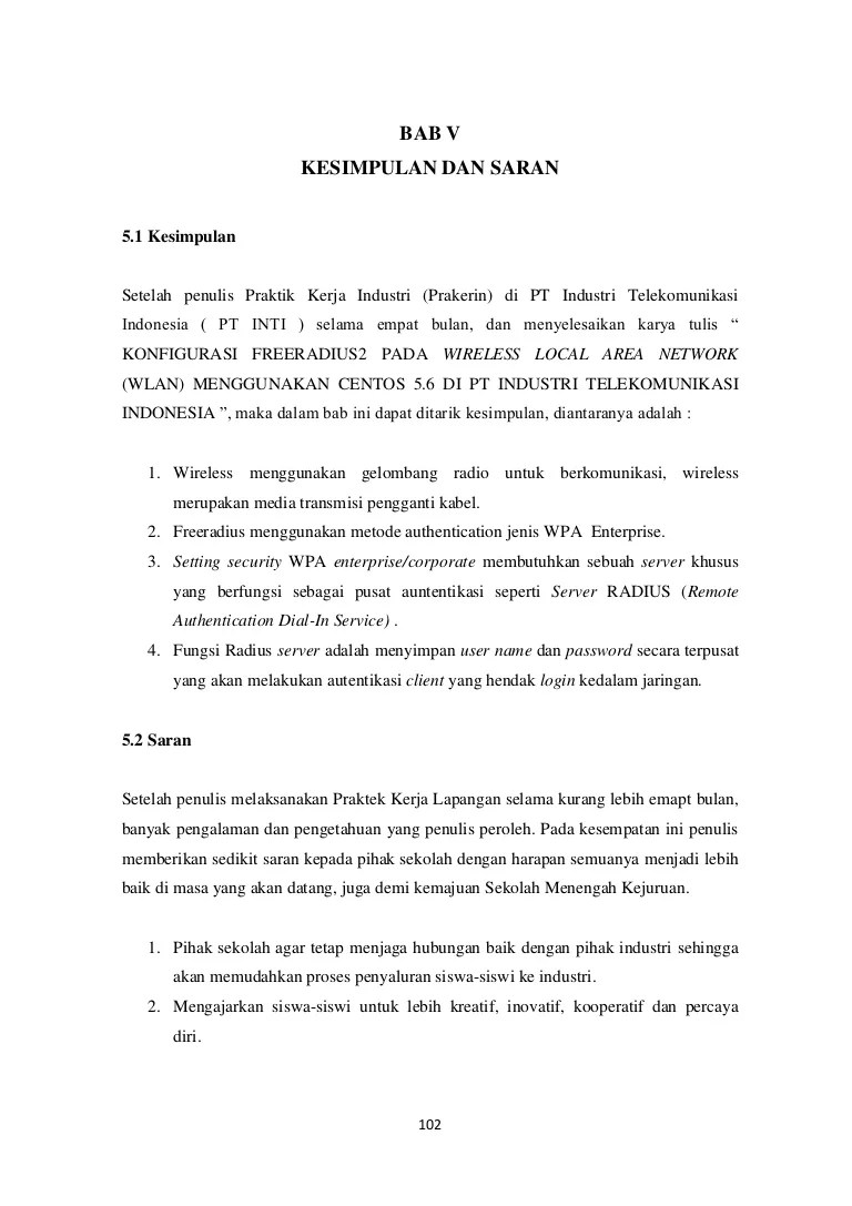 Contoh Kesimpulan Dan Penutup Laporan Prakerin Contoh Laporan Pkl