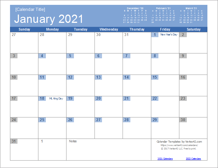 Microsoft Word Calendar Template 2021 Universalshery