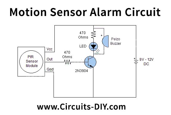 Infrared Motion Detector Circuit Diagram Wiring Diagram