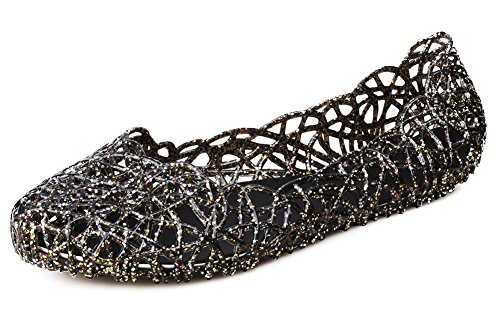 Kunsto Womens Bird Nest Jelly Ballet Flats Clout Sale