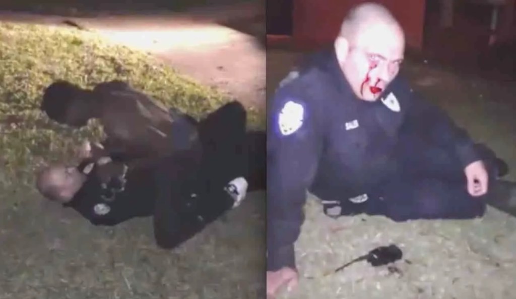 Watch Thug Beats Cops Face Bloody In Brutal Attack Livestreamed On