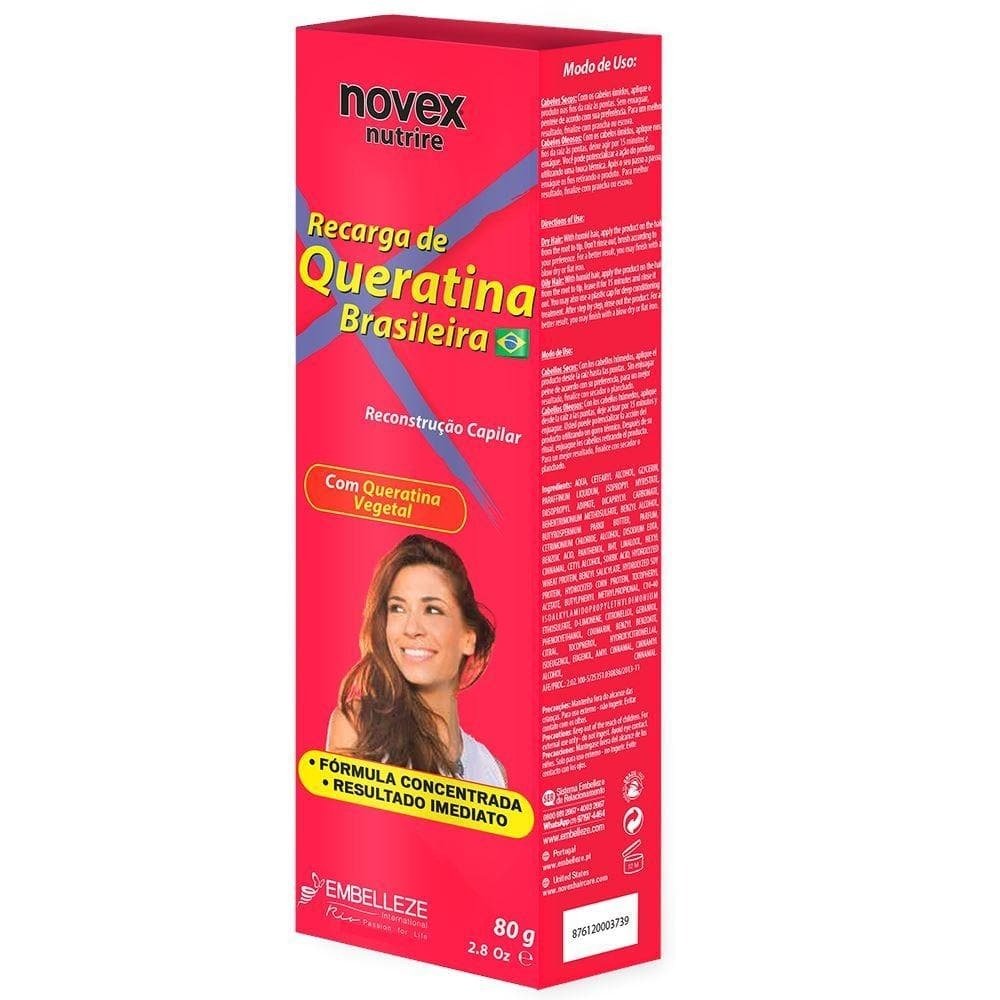 Novex Queratina Brasileira Recarga De Queratina 80gr Assim Do Meu Jeito