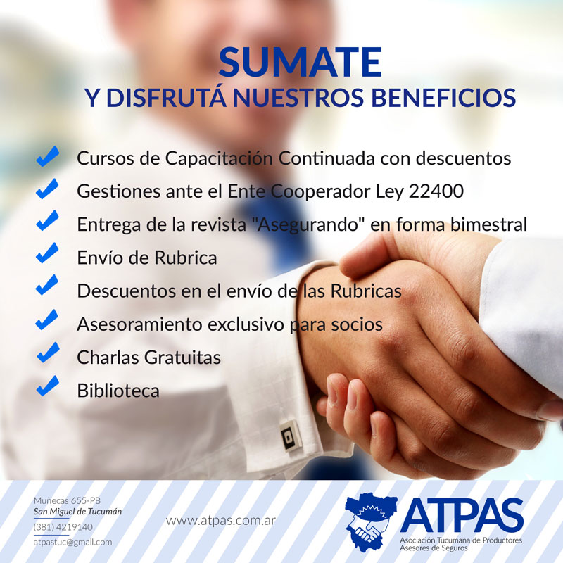 Campaña Para Asociarte A Atpas — Atpas Asociación Tucumana De