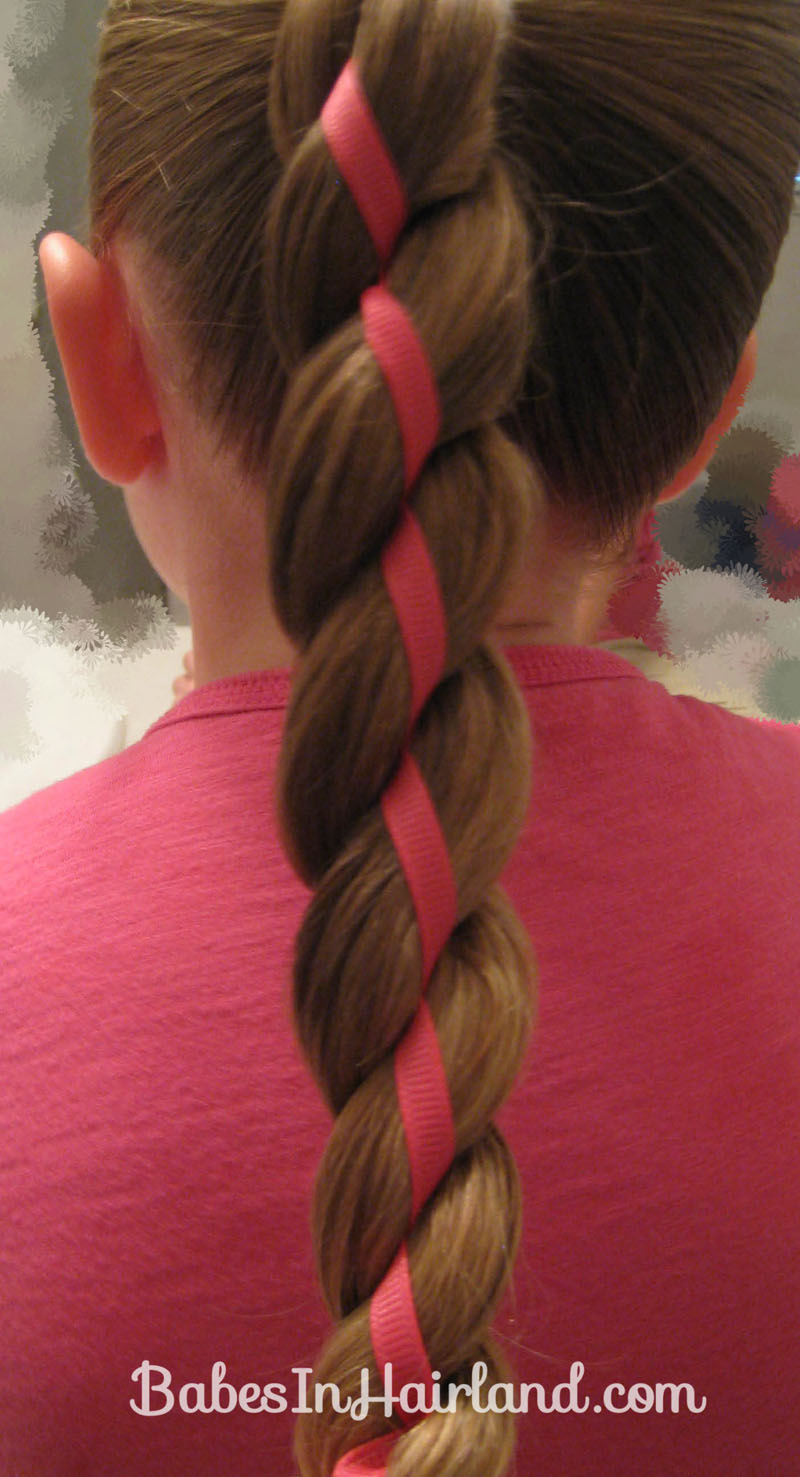 4 Strand Braid With Ribbon In It Babes In Hairland