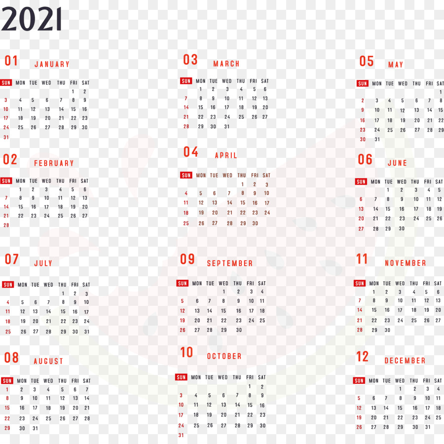 Printable 2021 Chinese Lunar Calendar