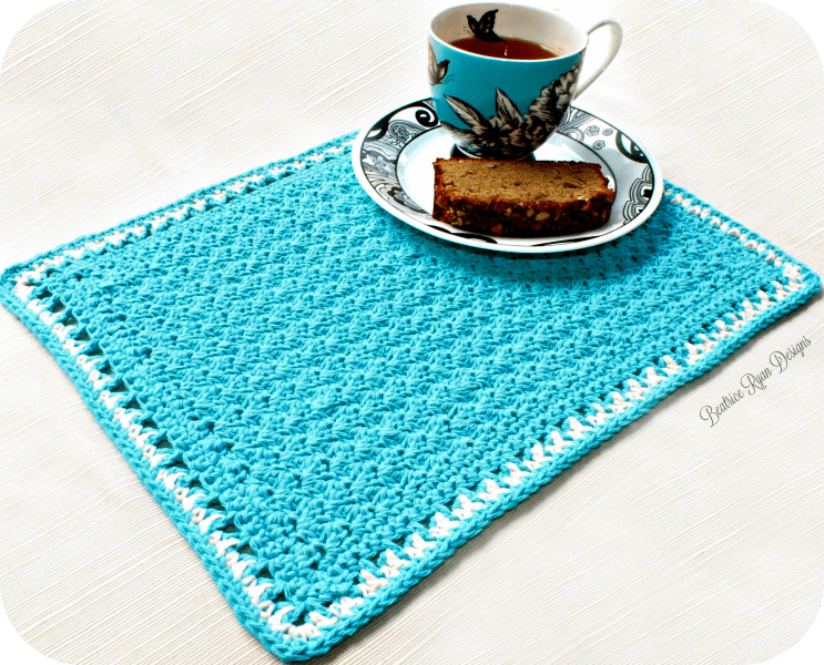 Tea Time Placemat Free Crochet Pattern Beatrice Ryan