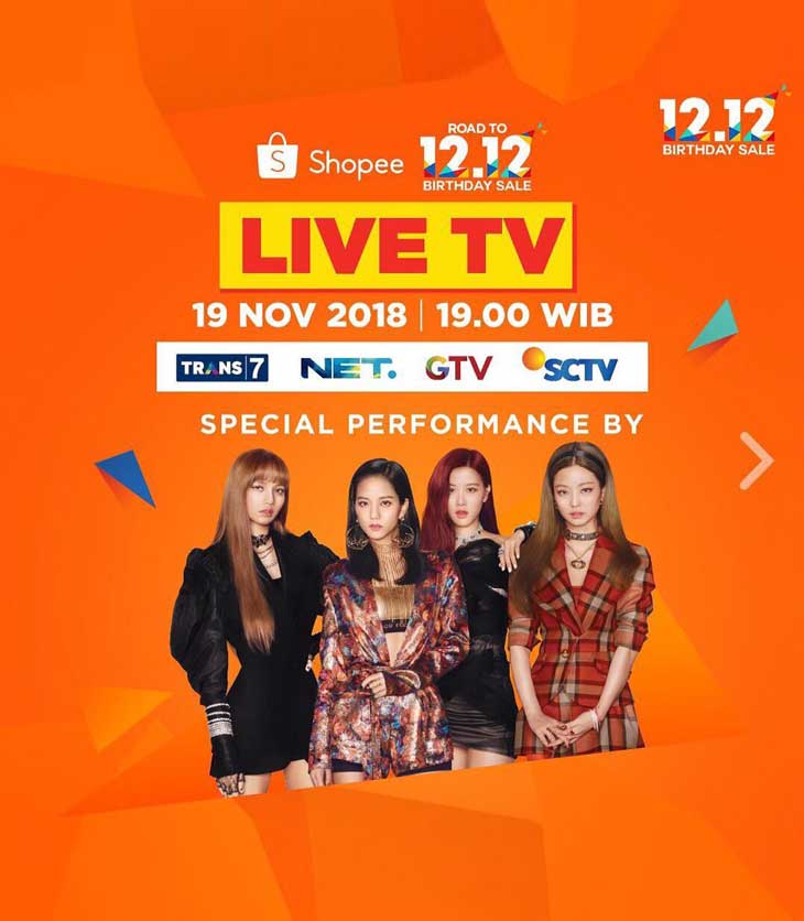 Live Streaming Link Blackpink Shopee Indonesia Birthday Event