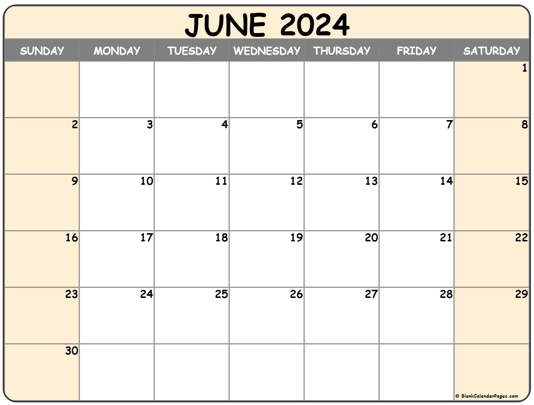 June 2022 Calendar Free Printable Calendar Templates June 2022