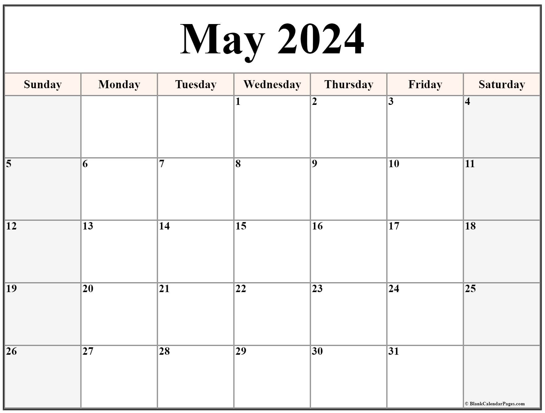 May 2022 Calendar Free Printable Calendar Templates May 2022 Calendar