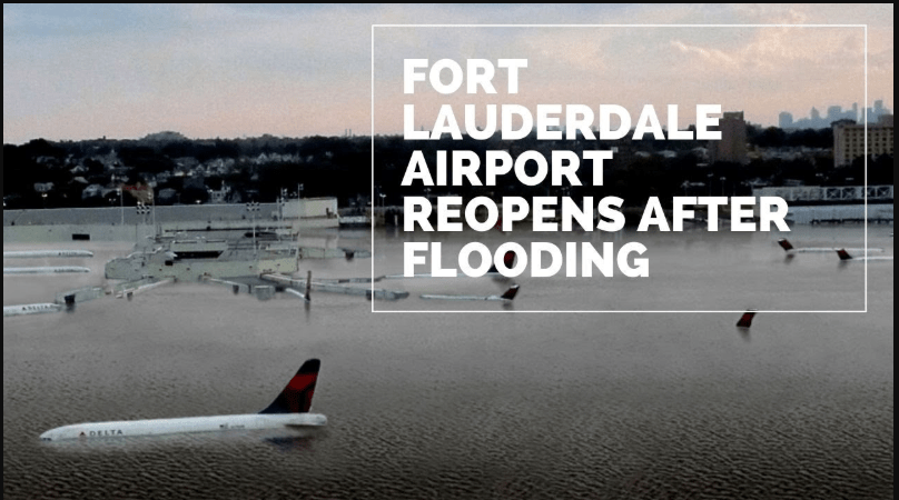 Fort Lauderdale Airport Reopens After Flooding As All Night Rain Puts