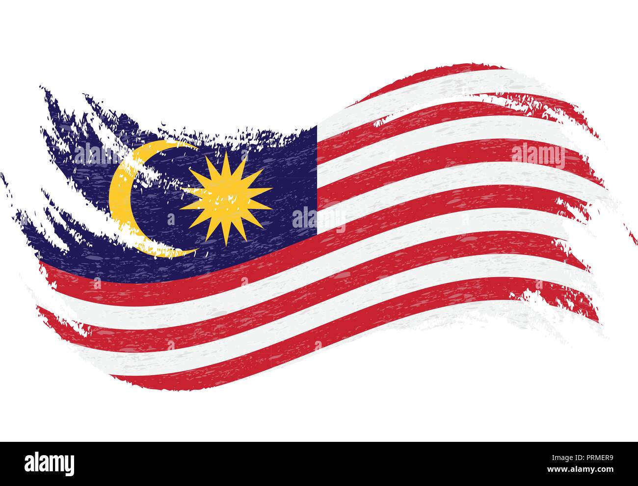 Animasi Lukisan Bendera Malaysia Berkibar Kisah Kisah Perjuangan Kita