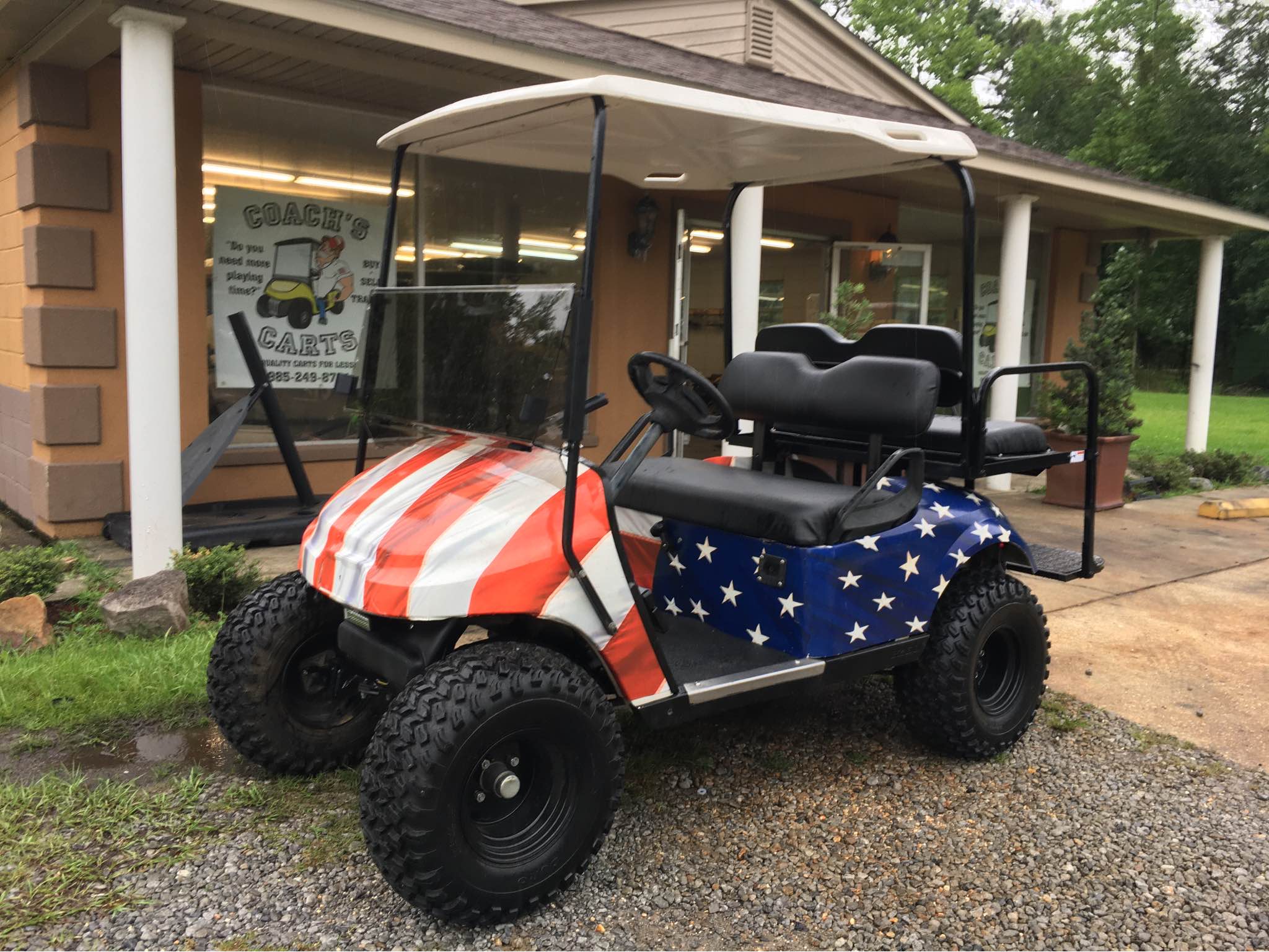 4th Of July American Flag And Patriotic Custom Golf Cart Gallery Golf