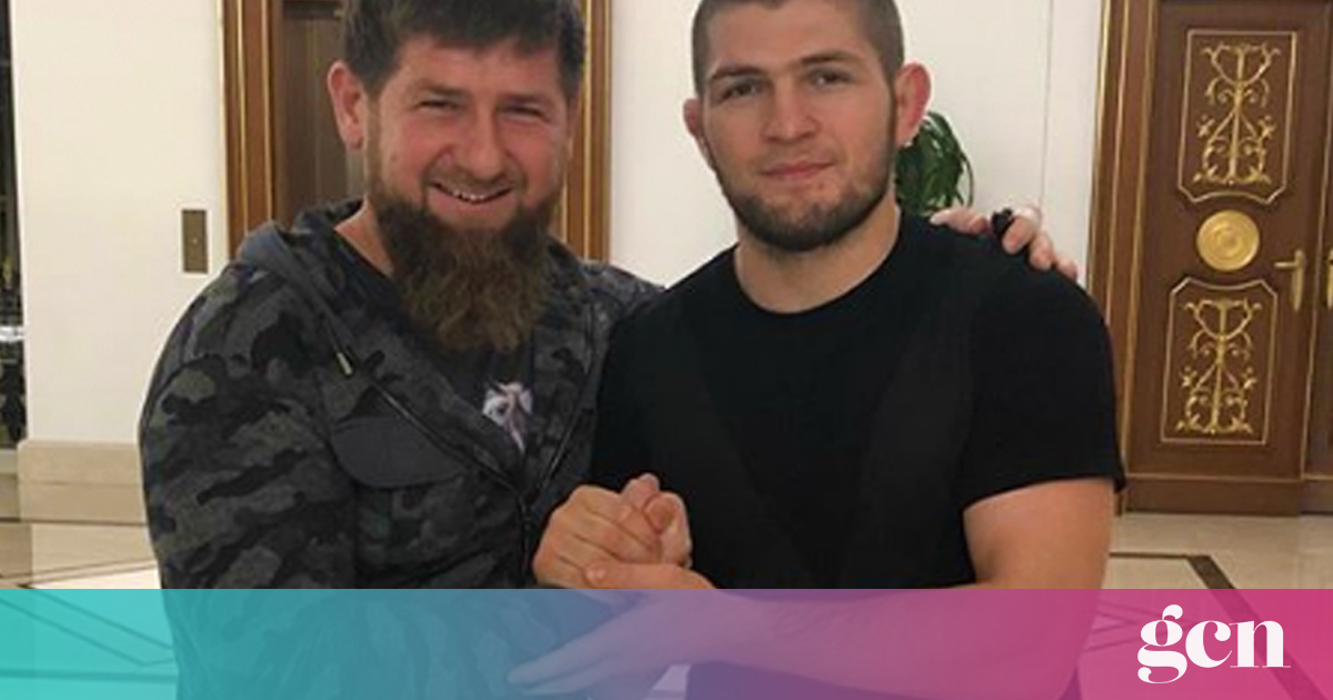 Ufc Fighter Khabib Nurmagomedov Poses For Photo With Chechen Leader • Gcn