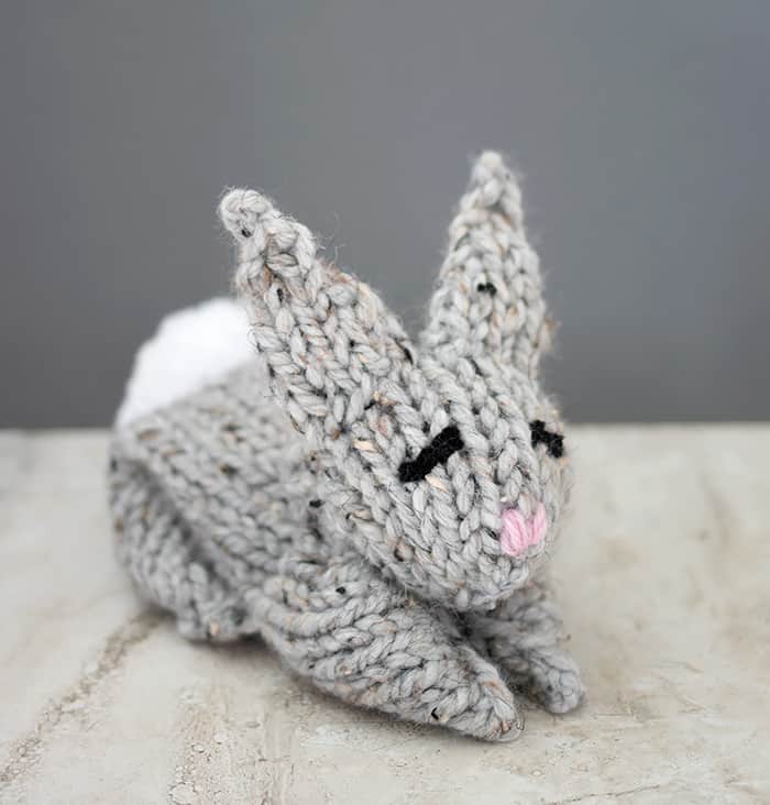 One Square Knit Bunny Gina Michele