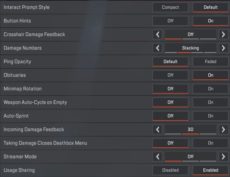 Best Settings And Keybinds For Apex Legends Pc Dottz Gaming