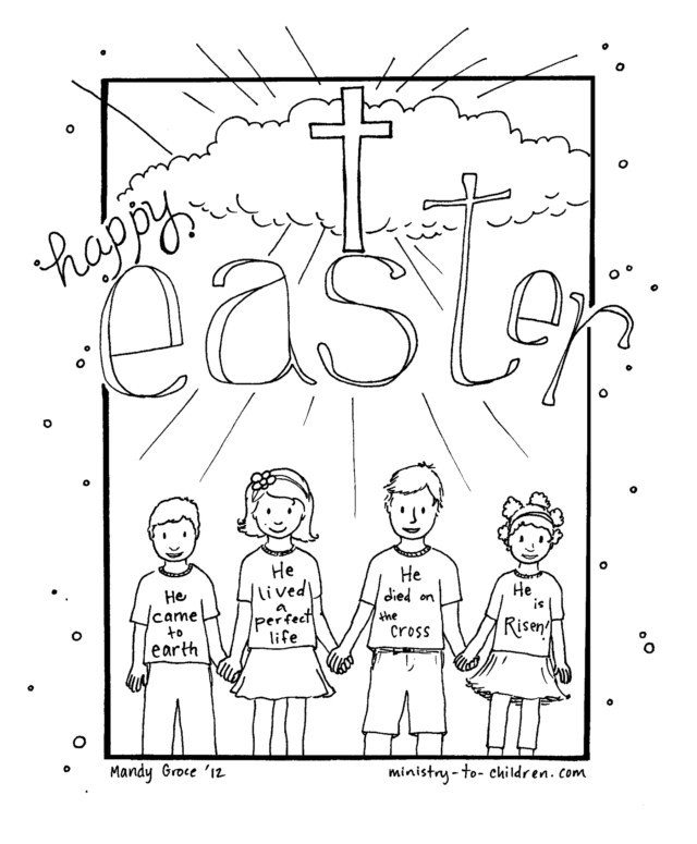 Wonderful Image Of Christian Easter Coloring Pages