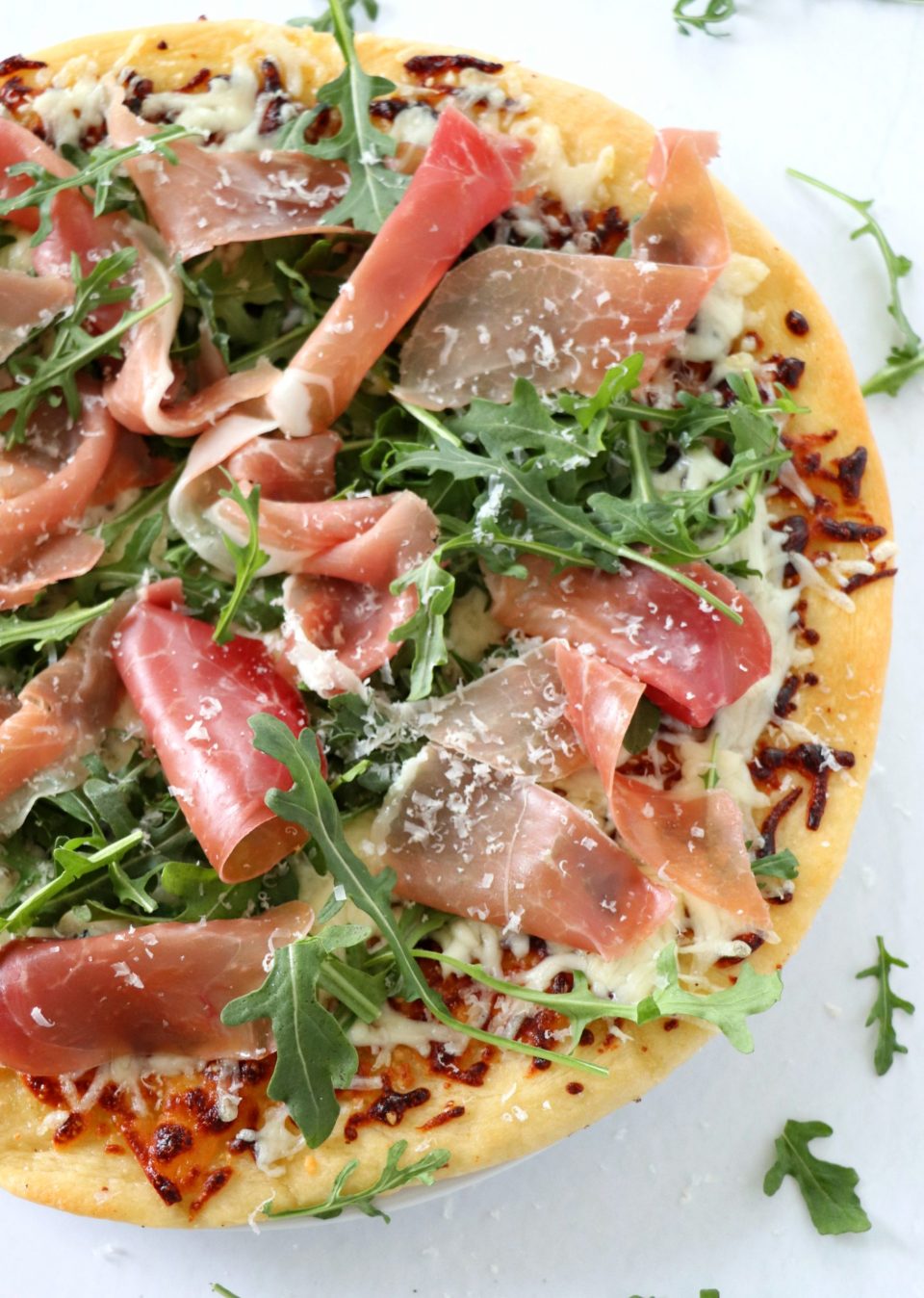 Homemade Prosciutto And Arugula Pizza Recipe Dash Of Savory