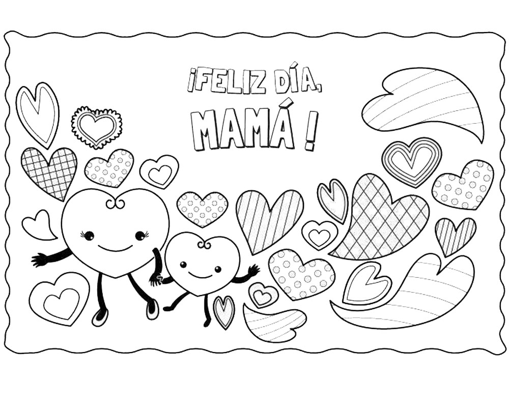 Tarjetas Dia De La Madre Para Imprimir Y Colorear El Blog De Tercero