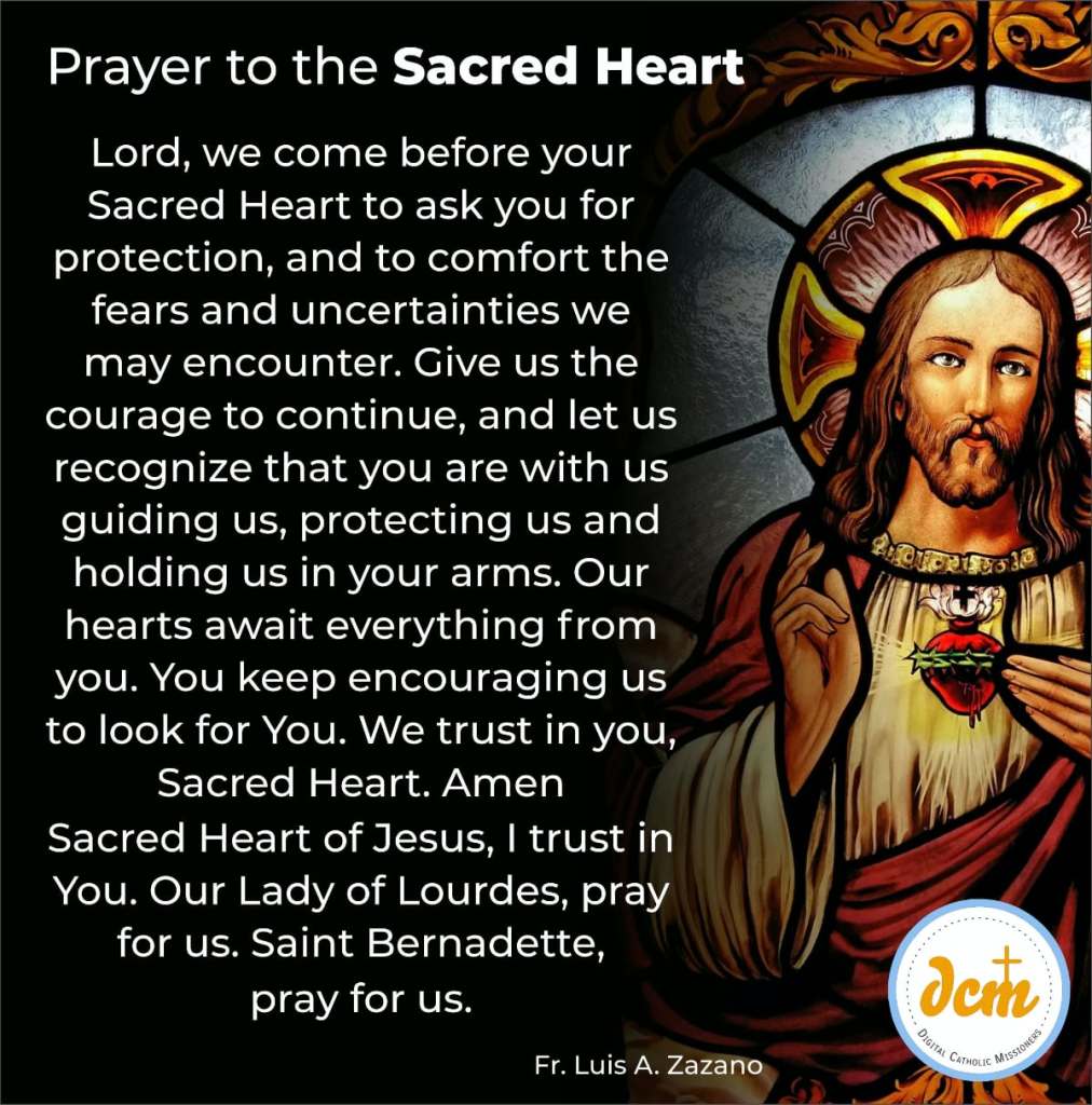 Prayer To The Sacred Heart Of Jesus Digital Catholic Missionaries Dcm