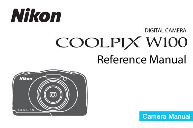 Nikon Coolpix W100 Instruction Or Users Manual Available For Download