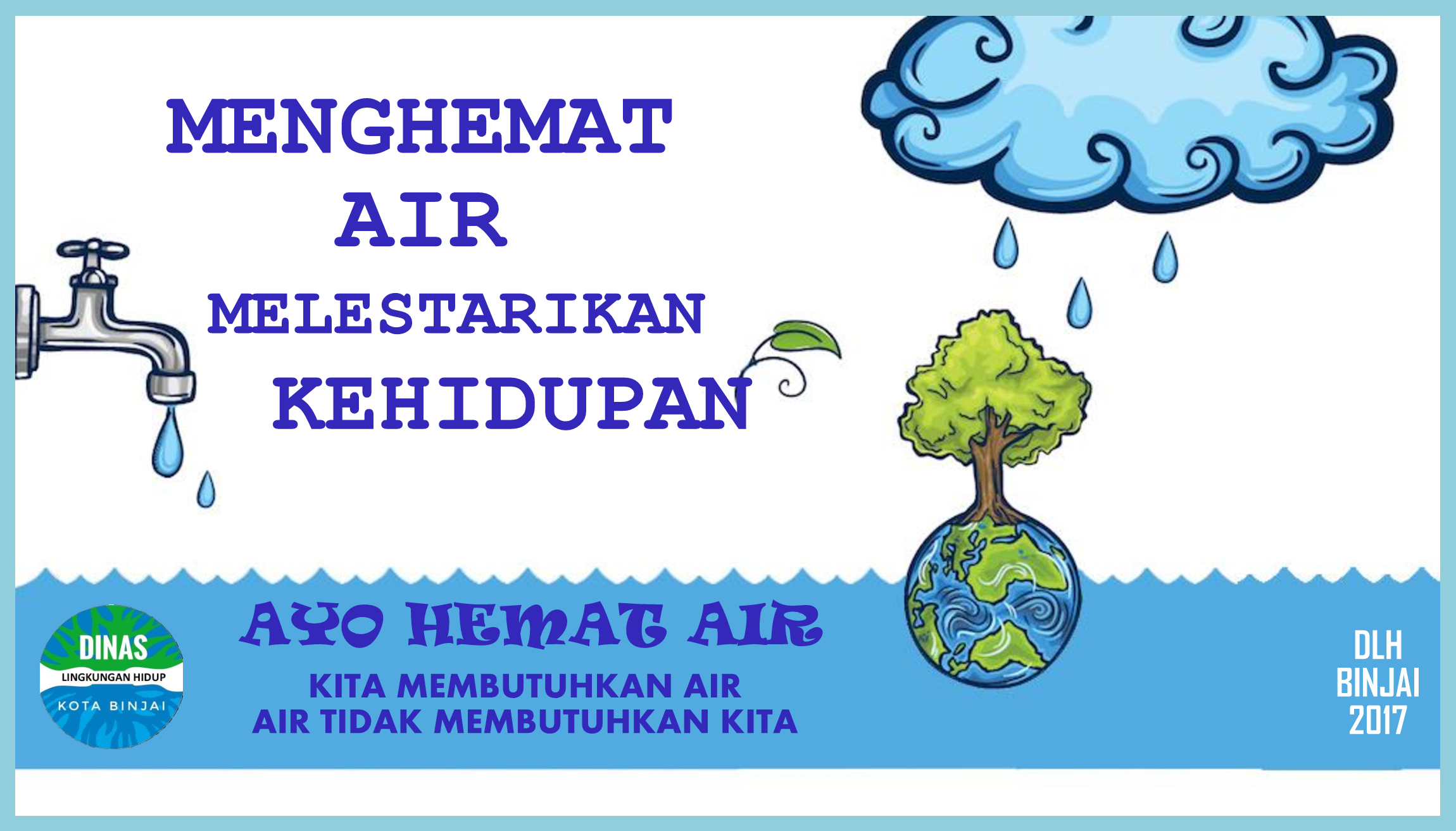 Poster Hemat Air Sinau