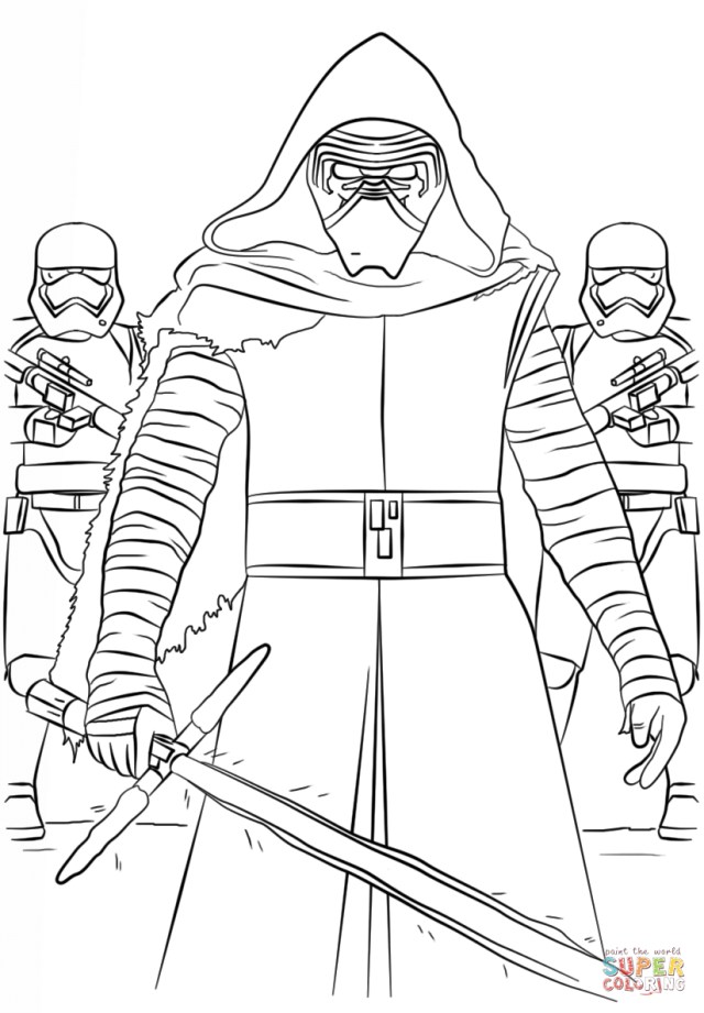 Great Image Of Kylo Ren Coloring Page