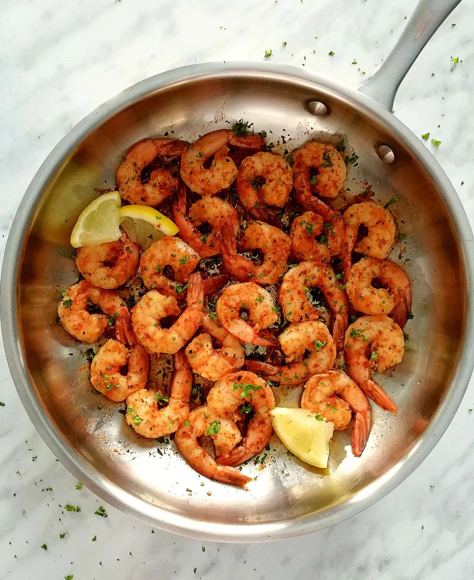 Skillet Spicy Shrimp Eats Delightful