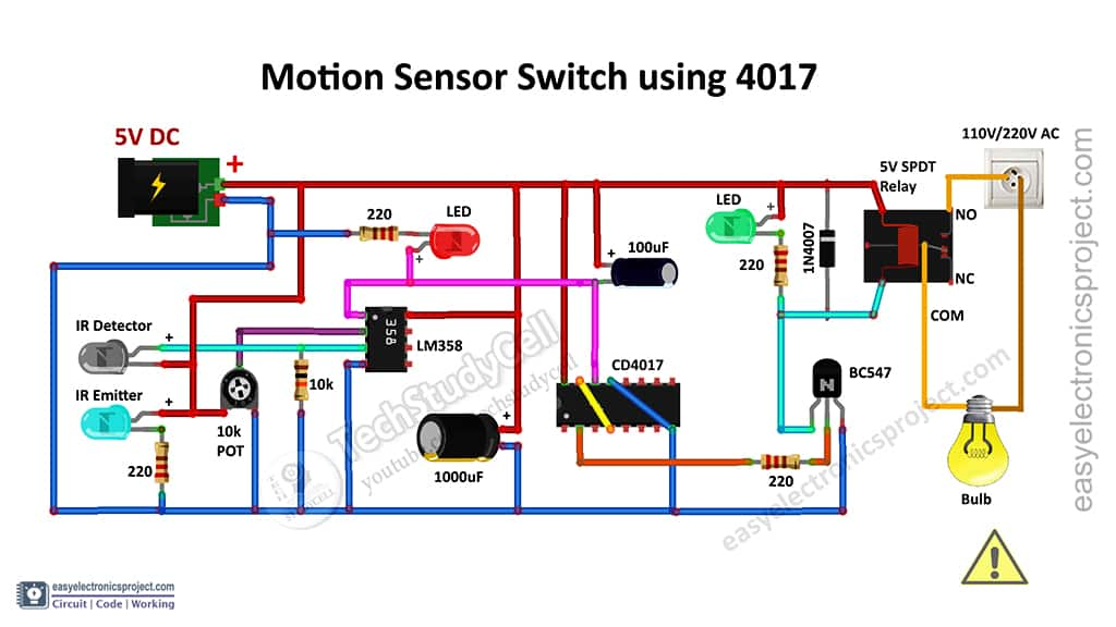 Infrared Motion Detector Circuit Diagram Wiring Diagram