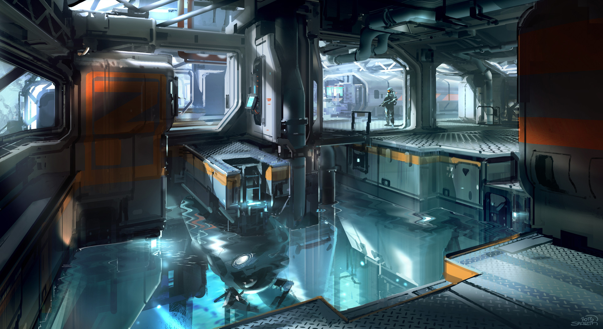 Halo 5 Concept Art By Sparth 18 Escape The Level