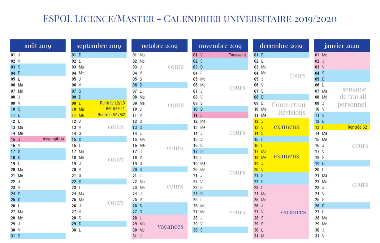 Calendrier Universitaire 2023 2024 Lille Image To U