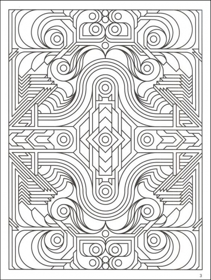 Get This Free Printable Art Deco Patterns Coloring Pages For Adults 76429