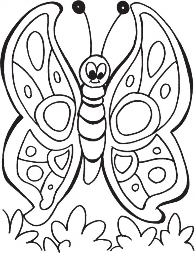 Get This Butterfly Coloring Pages For Preschoolers 856cv