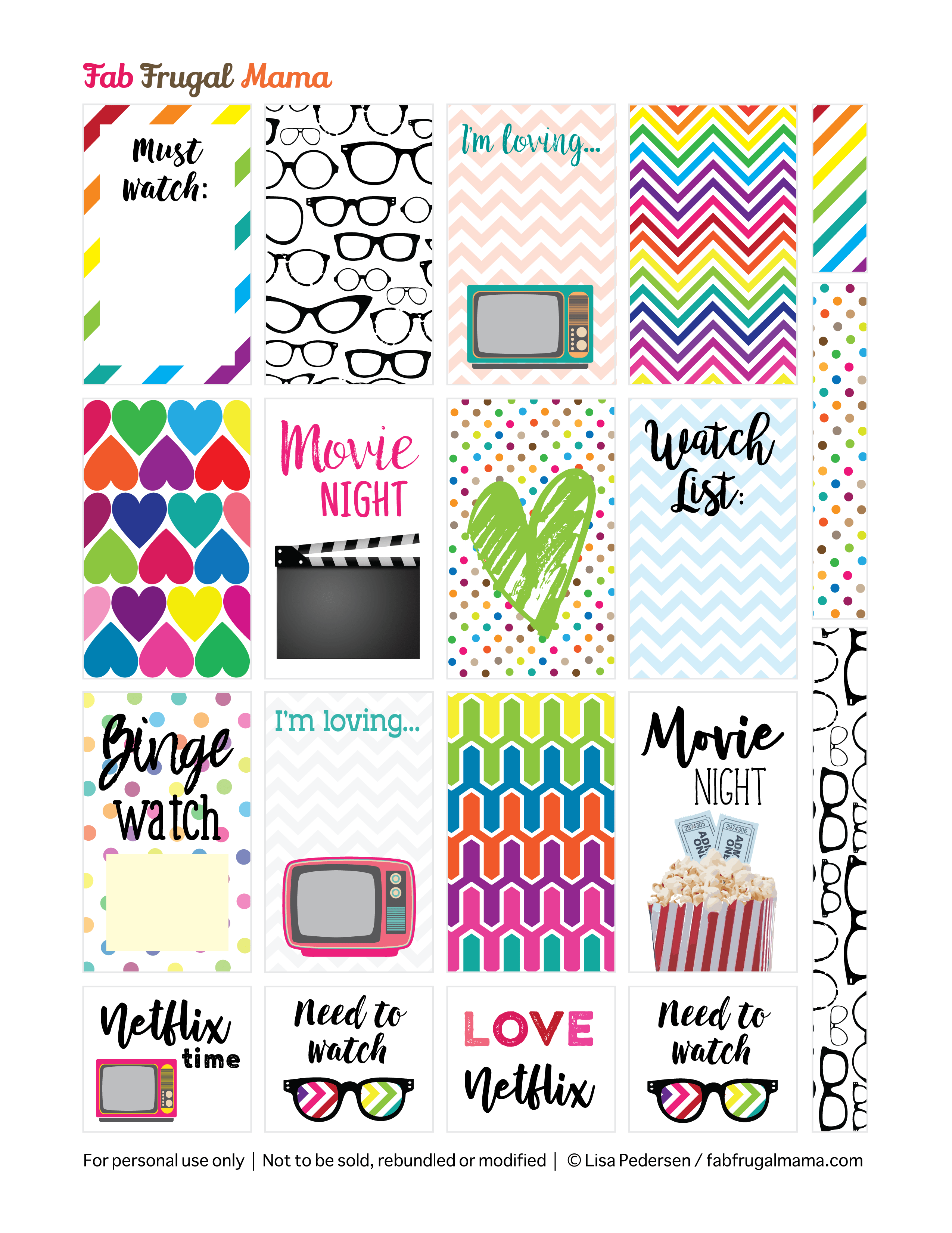 Happy Planner Stickers Printable