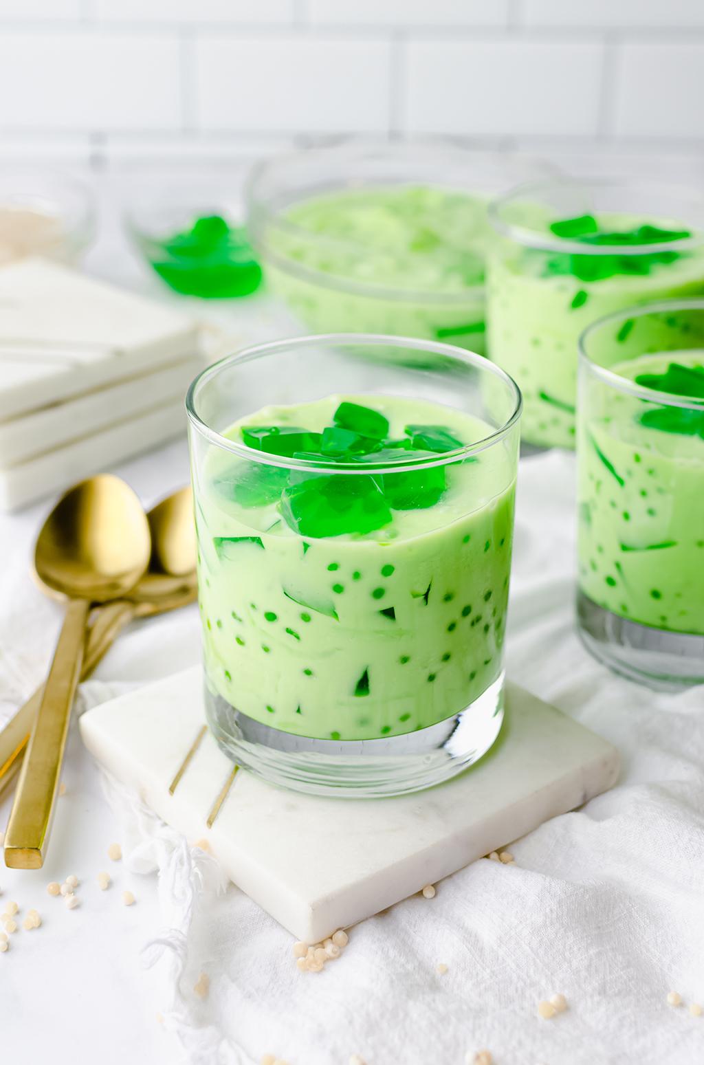 Buko Pandan Filipino Coconut Dessert Floured Frame