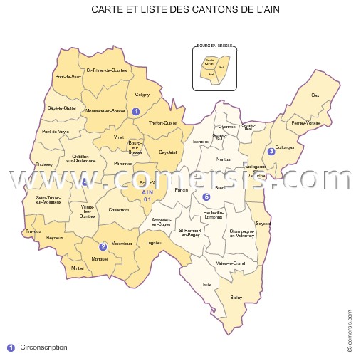 Carte De Lain Carte De Lain Ain Carte Du Département 01 Villes