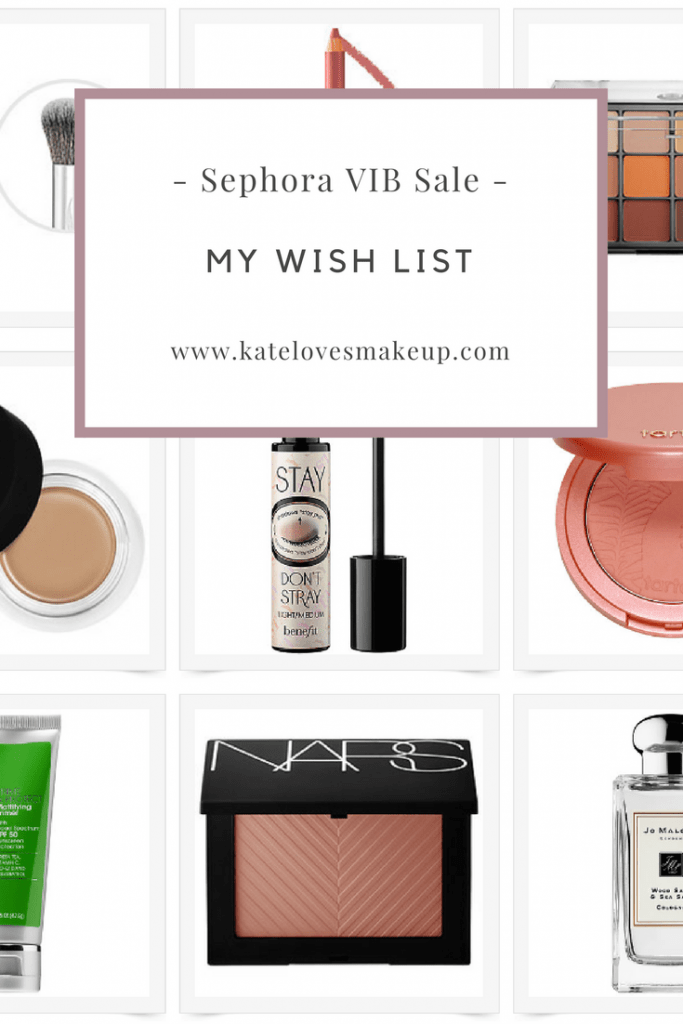 2017 Sephora Vib Sale Wish List Kate Loves Makeup