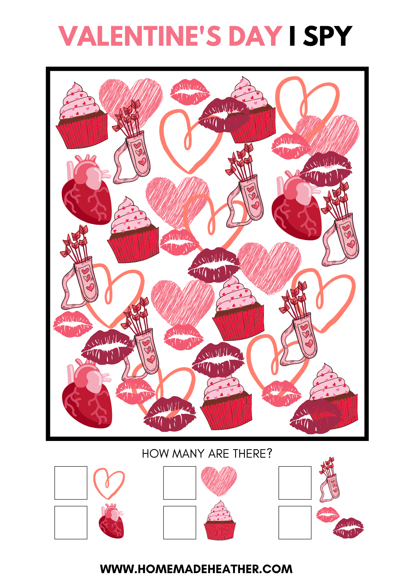 Free Valentines Day I Spy Printable Homemade Heather