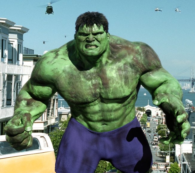 Hulk Live Action Através Das Eras Heroi X