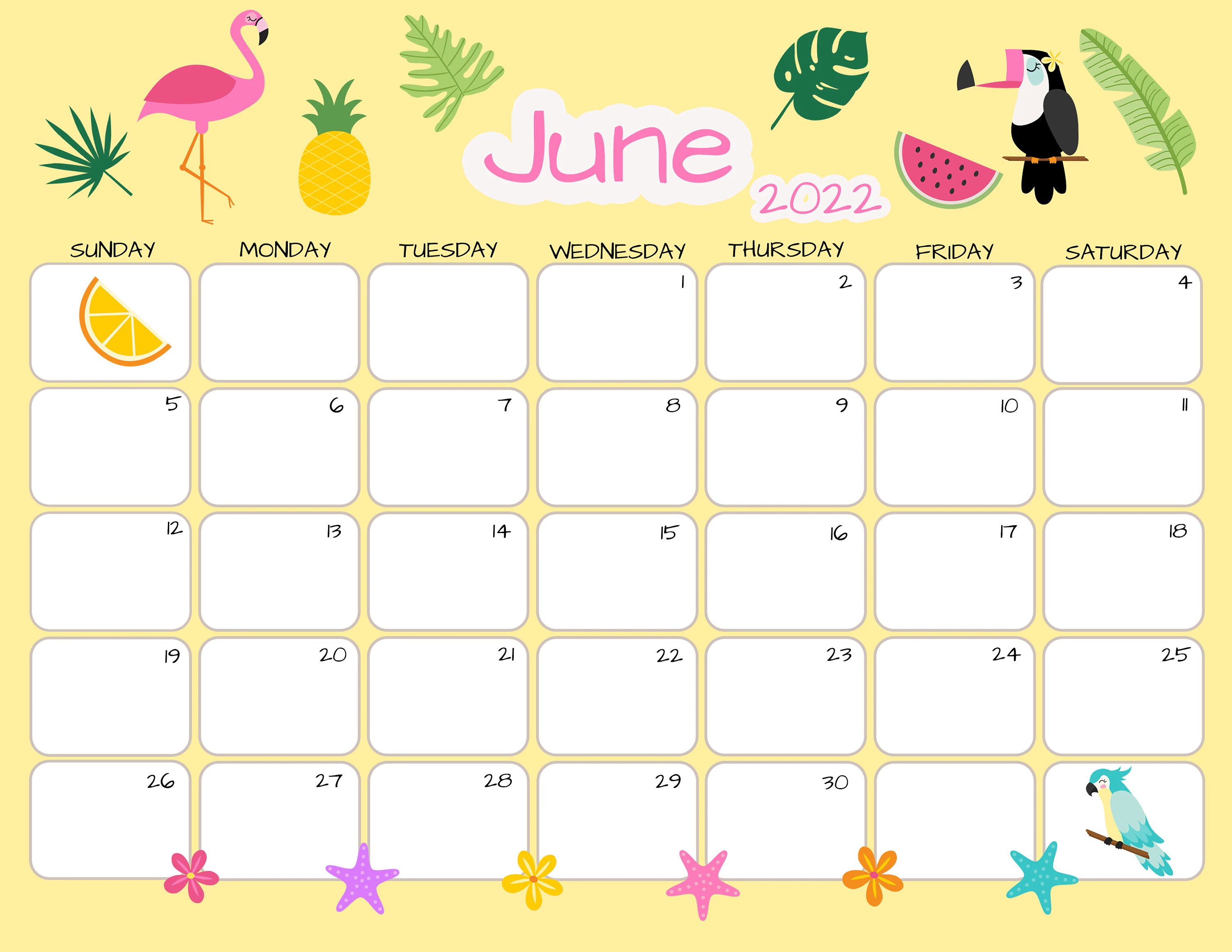 Free Printable June 2022 Calendars Wiki Calendar June 2022 Calendars