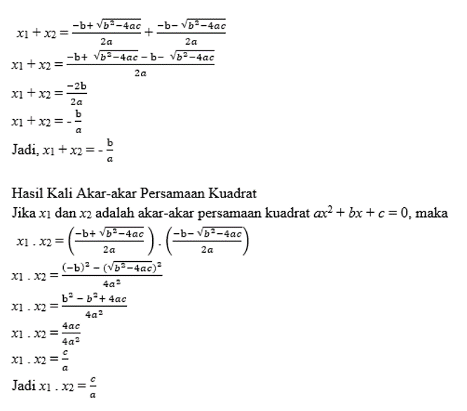 Soal Dan Pembahasan Persamaan Dan Fungsi Kuadrat Kelas 10 Ilmu