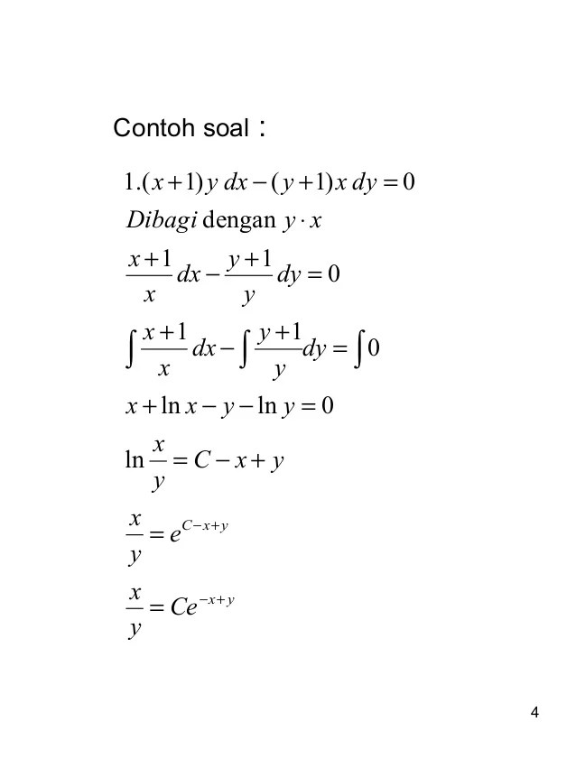 39 Contoh Soal Diferensial Ln Sonia Berg