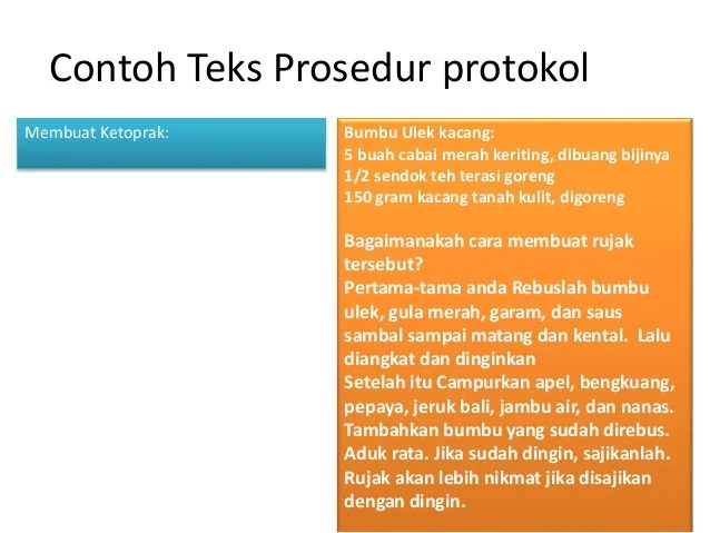 Contoh Teks Prosedur Singkat Panjang Lengkap Dan Kompleks