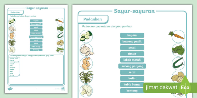 Lembaran Kerja Tema Sayur Sayuran More Or Less Worksheet Comparing