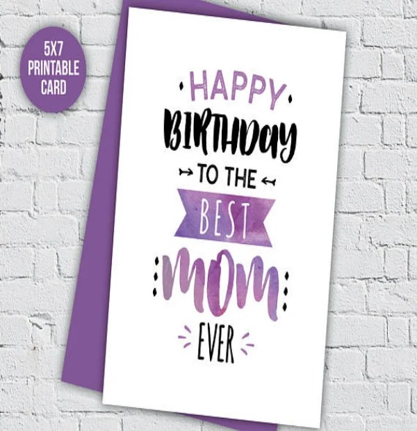 10 Best Printable Birthday Cards For Mom Printableecom 10 Best