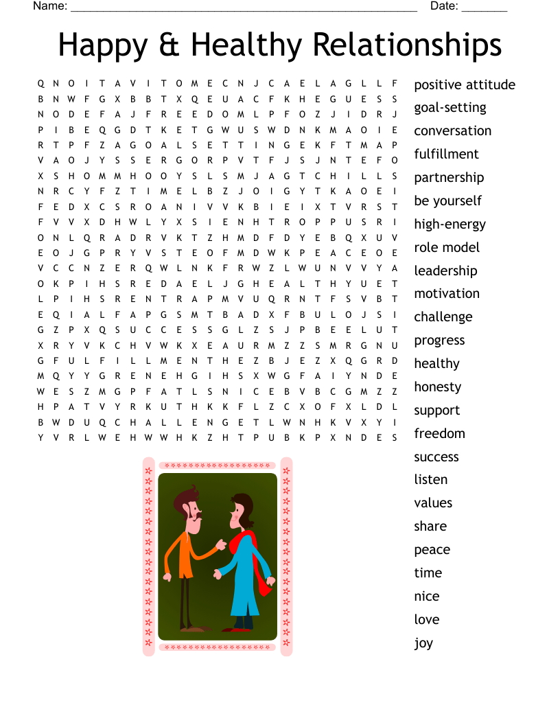 Download Word Search On Relationships Download Word Search On
