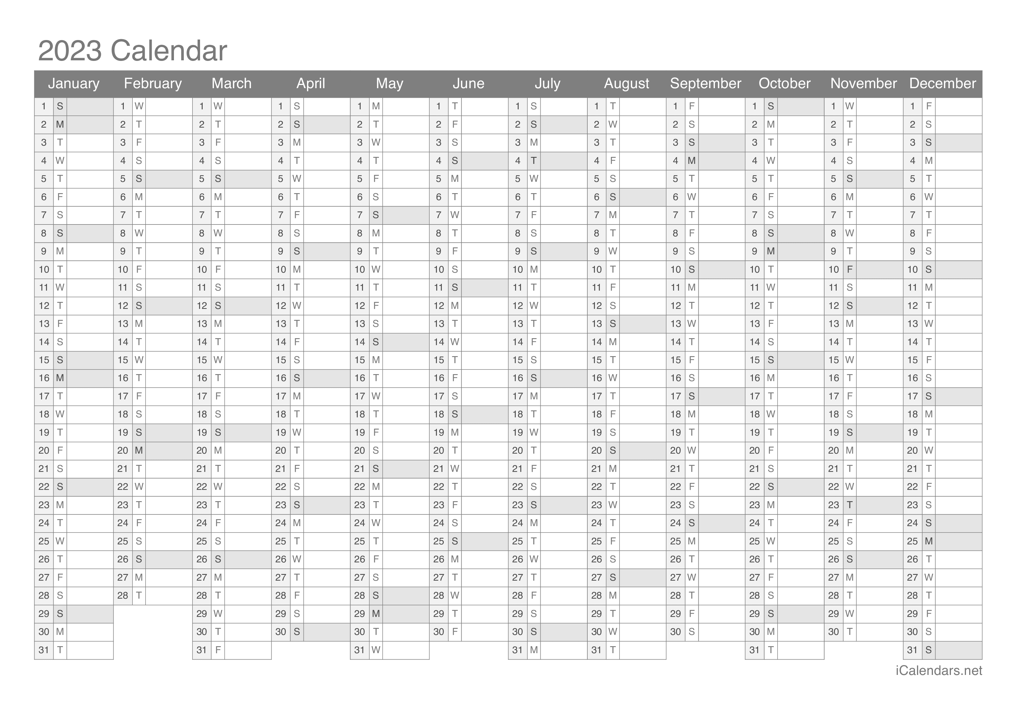 Excel Spreadsheet Calendar 2023 Calendar 2023