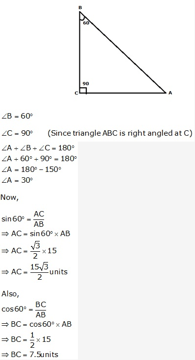 Frank Icse Solutions For Class 9 Maths Trigonometrical Ratios Of