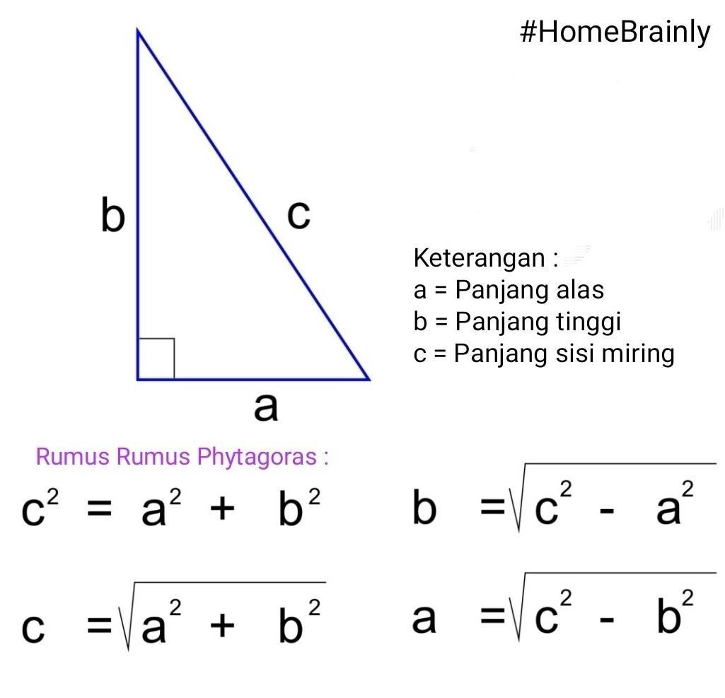 Rumus Mencari Panjang Segitiga Ujian