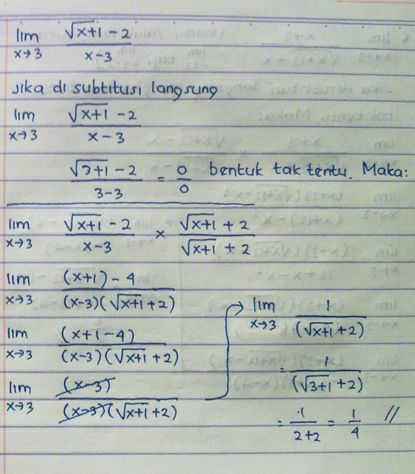 Contoh Soal Limit Fungsi Kelas 12 Rumus Limit Matematika Fungsi Tak